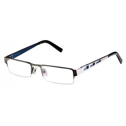 Buy Bloom 8182 Silver Blue Eyeglasses