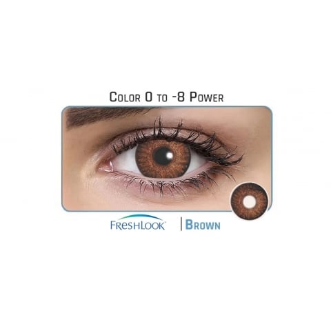 Shop Online Ciba Vision Freshlook Colorblends Brown Color Lenses (2 ...