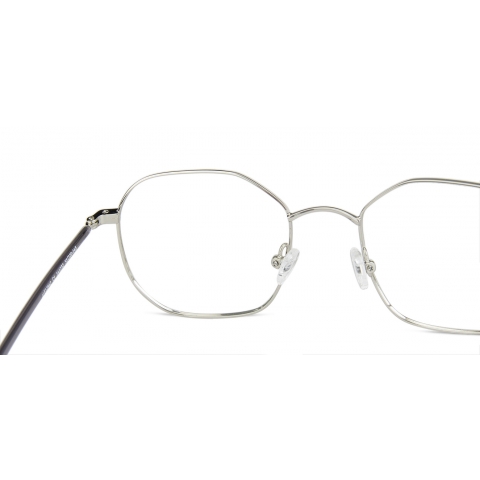 Buy Silver Grey Full Rim Hexagonal John Jacobs Supreme Steel JJ E12842 ...