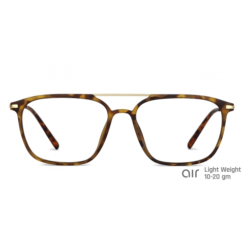 Gold Tortoise Full Rim Square Lenskart Air Signia LA E13069-C4 ...