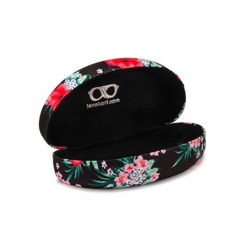 Lenskart Bloomingdale's Black Red Sunglass Case (CONTENTS: One Case,One ...