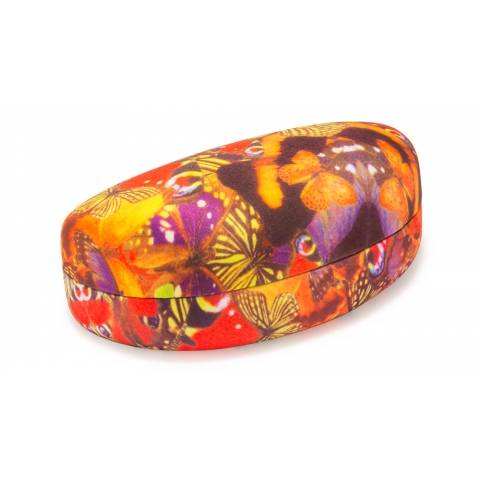 Lenskart Butterfly Orange Sunglass Case (CONTENTS: One Case,One Selvet ...