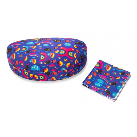 Buy Lenskart Conversational Blue Sunglass Case (CONTENTS: One Case,One ...