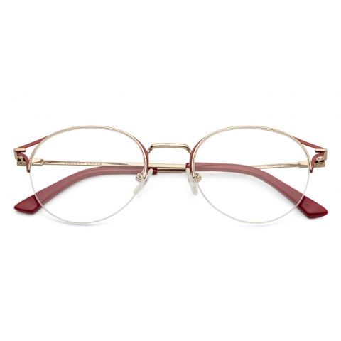 Red Gold Half Rim Round Vincent Chase SLEEK STEEL VC E12319-C2 Eyeglasses