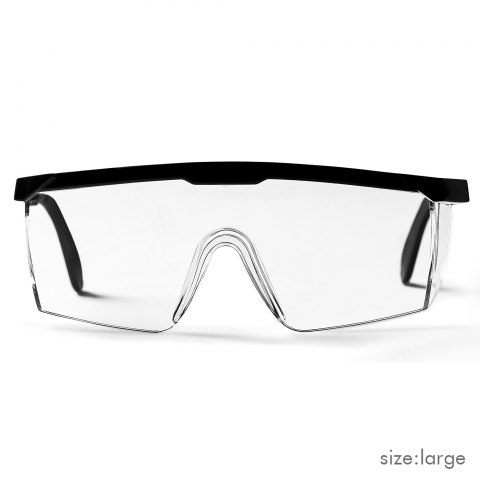 Black Transparent Half Rim Square Large (Size-150) Lenskart Safety ...